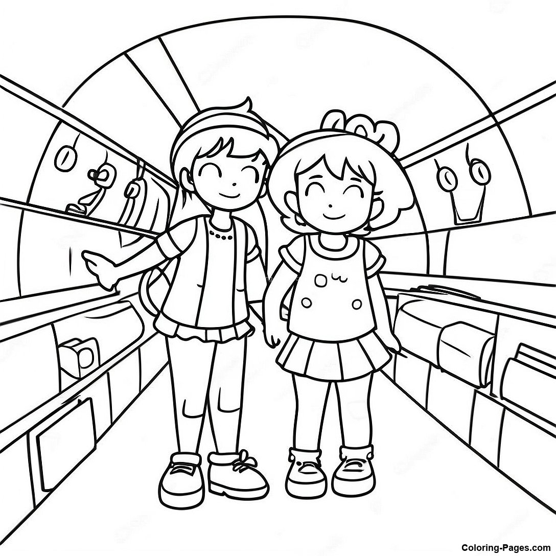 Adventurous Dork Diaries Scene Coloring Page | Coloring-Pages.com