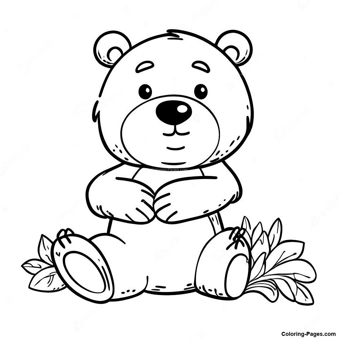 B Is For Bear Alphabet Lore Coloring Page | Coloring-Pages.com