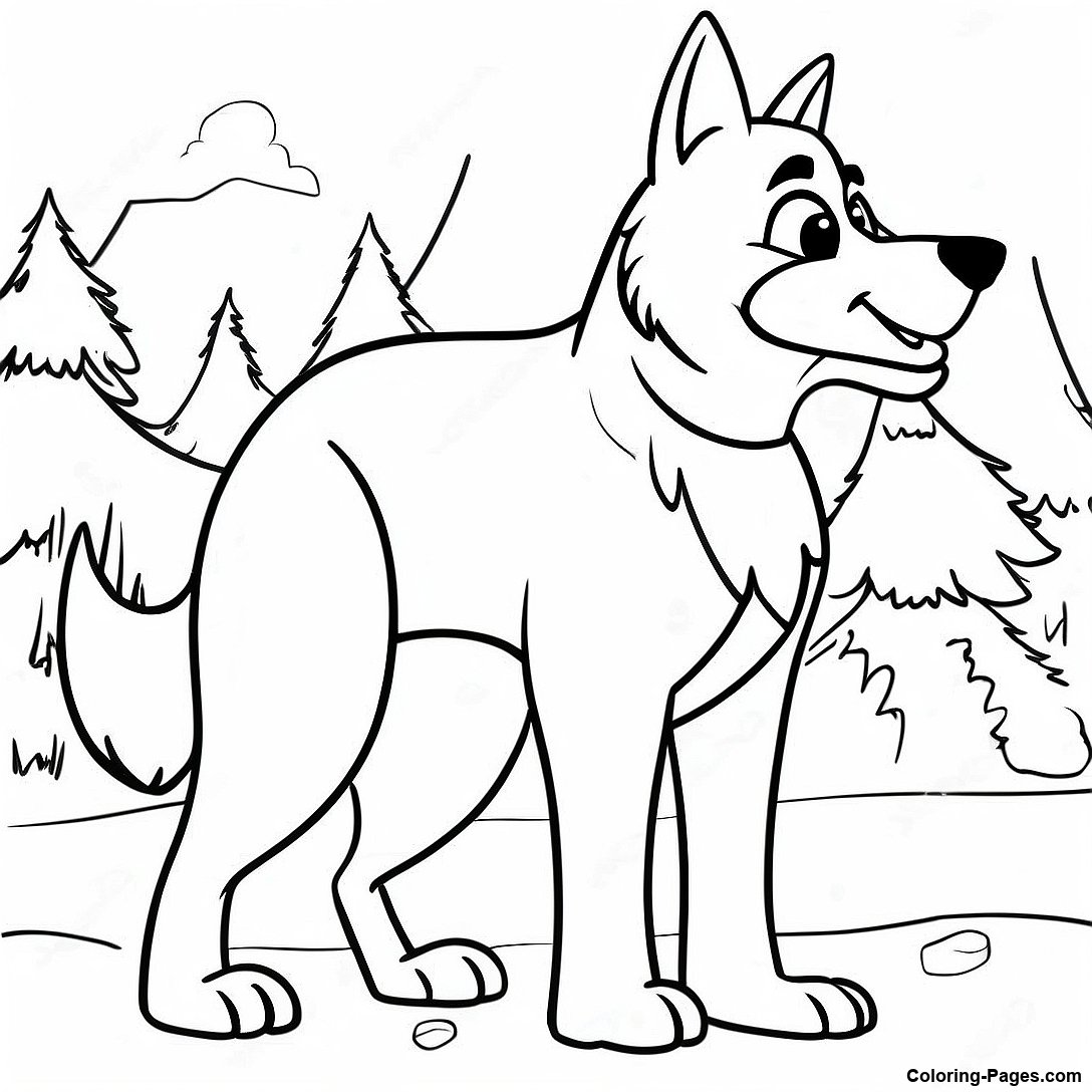 Balto Coloring Page | Coloring-Pages.com