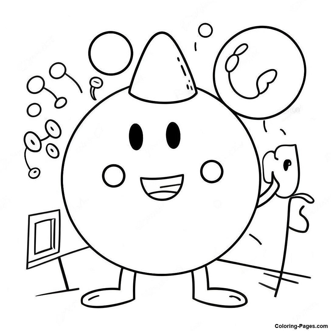 Bfdi Coloring Page | Coloring-Pages.com