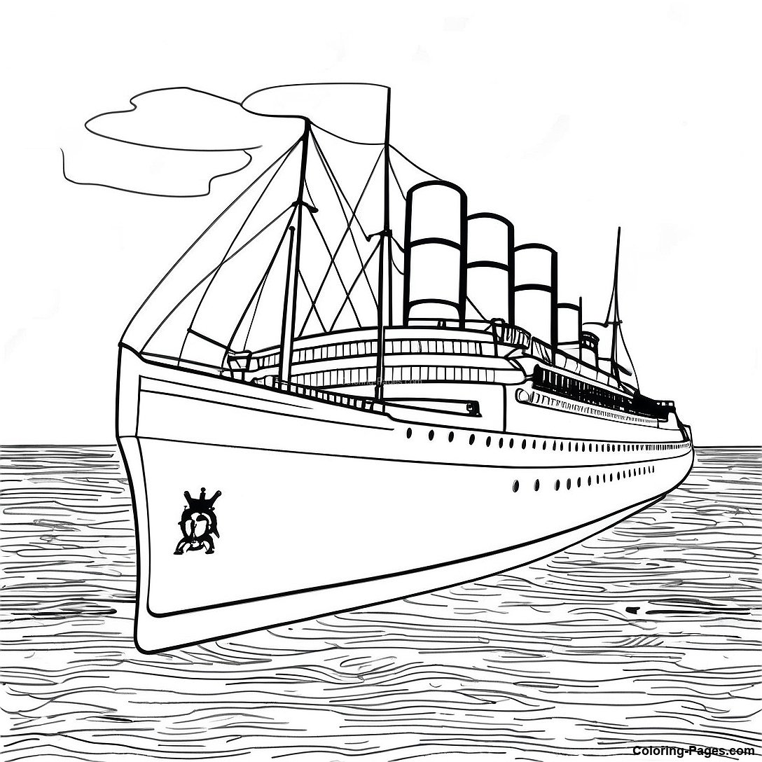 Britannic Ship Coloring Page | Coloring-Pages.com