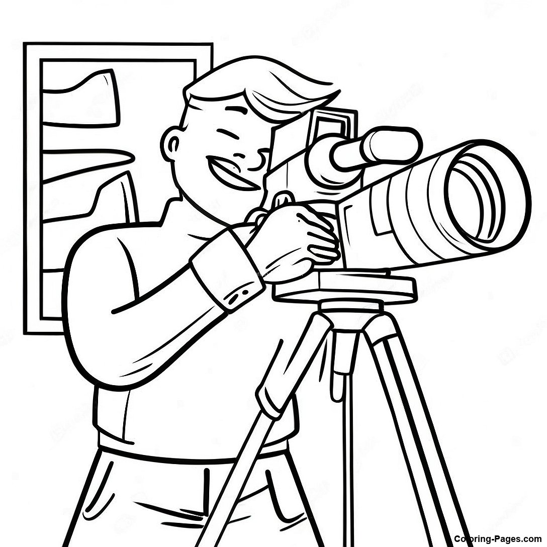Camera Man Skibidi Coloring Page | Coloring-Pages.com