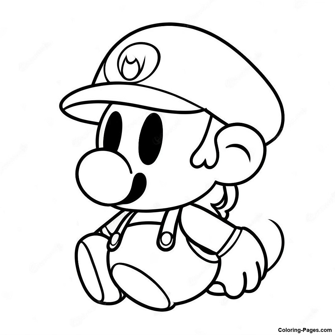 Cappy Mario Odyssey Coloring Page | Coloring-Pages.com