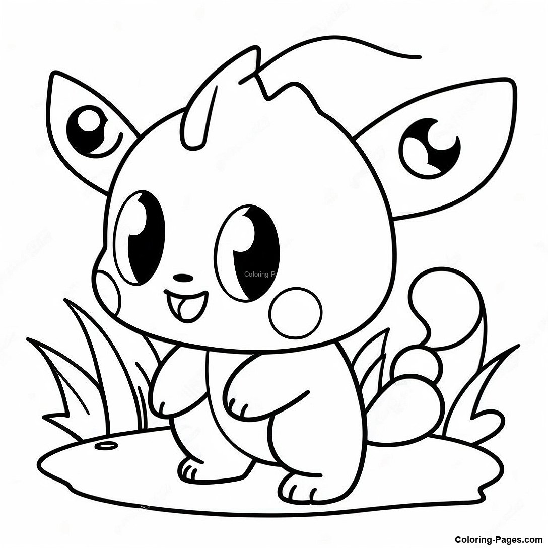 Chibi Pokemon Coloring Page | Coloring-Pages.com