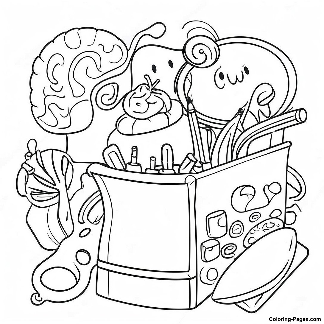 Cognitive Behavioral Therapy Tools Coloring Page | Coloring-Pages.com