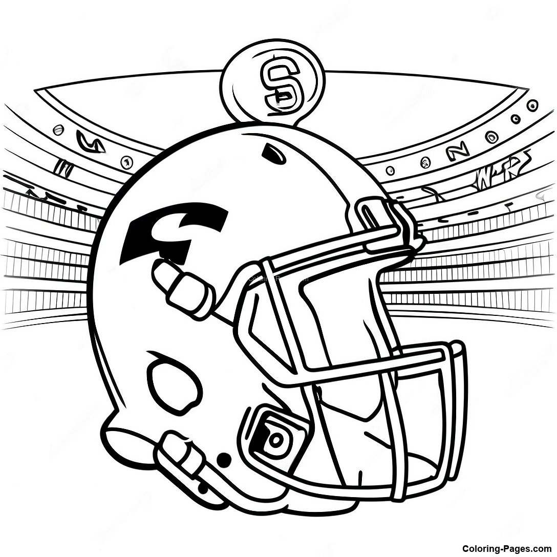 College Football Coloring Page | Coloring-Pages.com