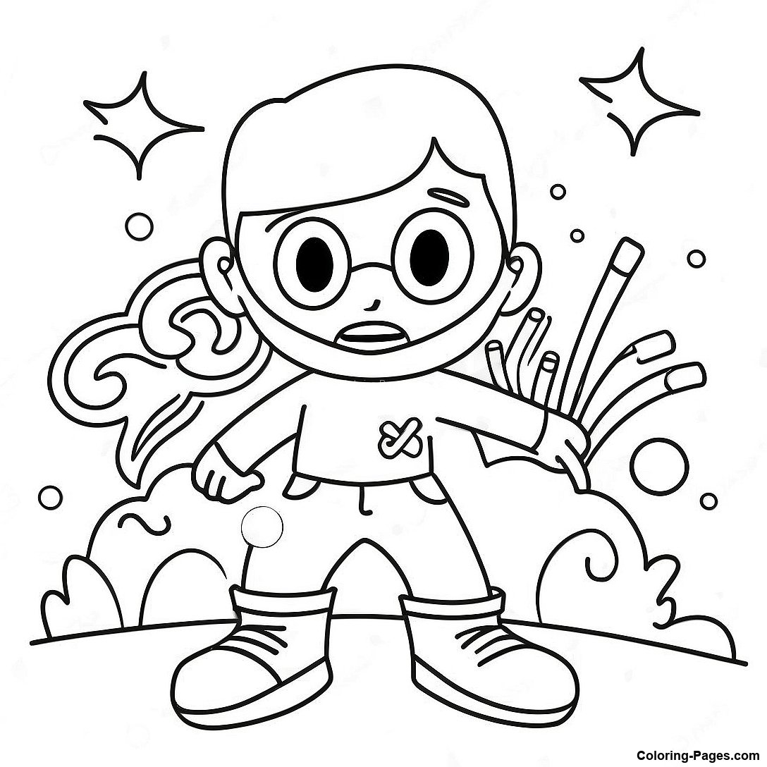 Colorful Prodigy Characters Coloring Page | Coloring-Pages.com