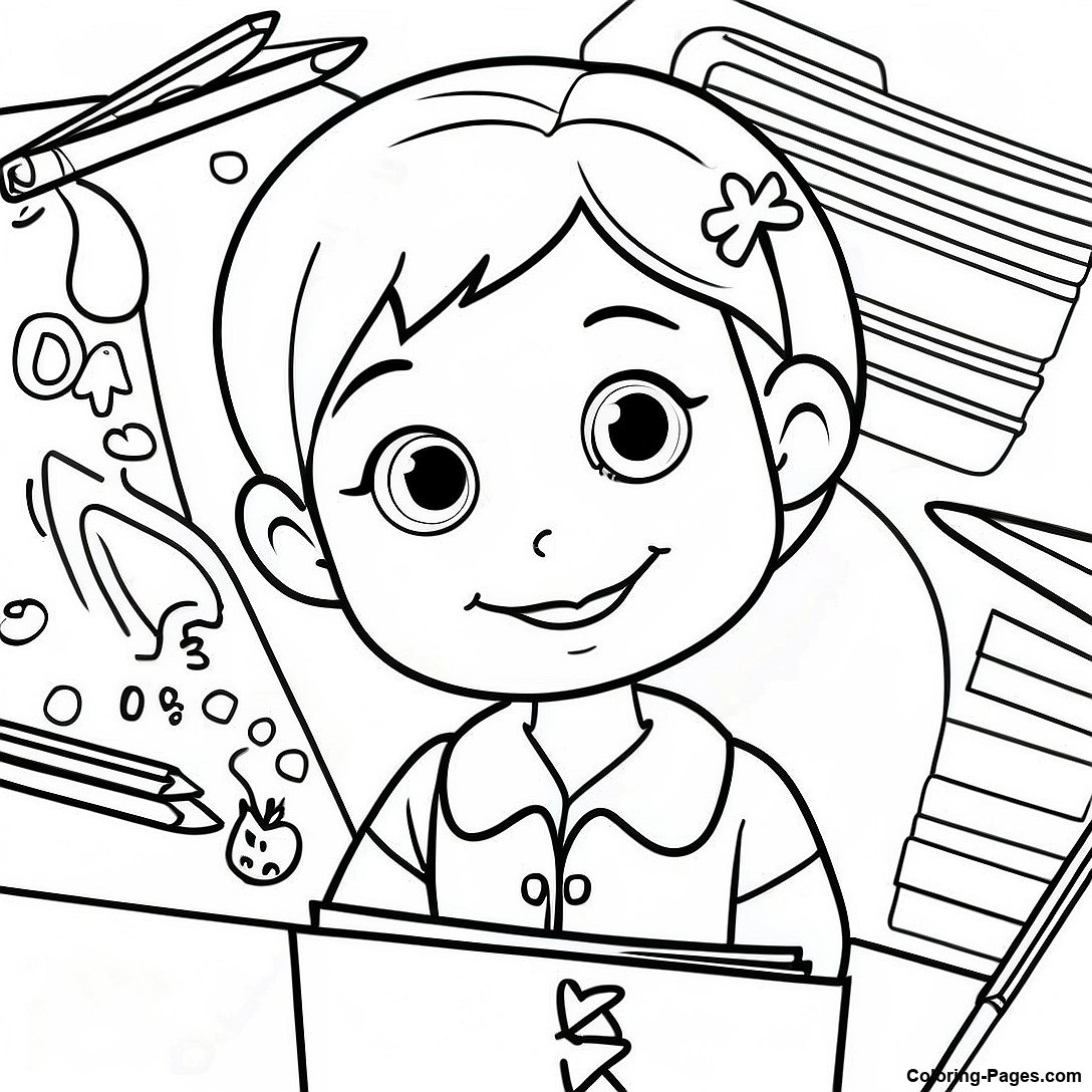 Creative Dork Diaries Art Coloring Page | Coloring-Pages.com
