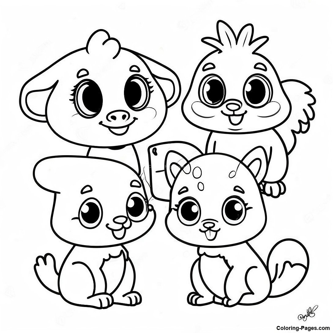 Cute Brazilian Animals Coloring Page | Coloring-Pages.com
