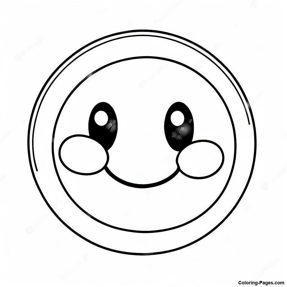 Cute Smiley Face Coloring Page | Coloring-Pages.com