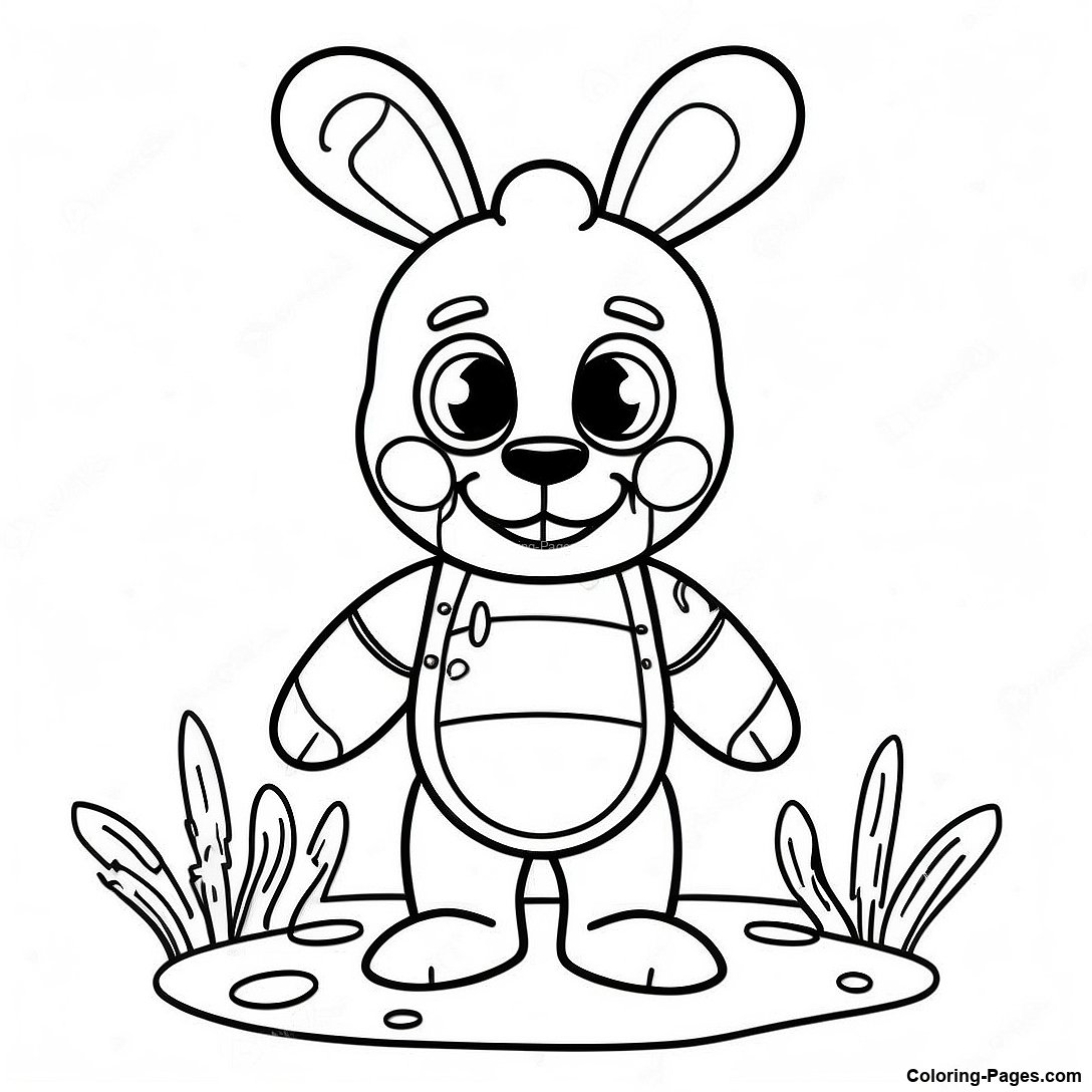 Cute Spring Trap Coloring Page | Coloring-Pages.com