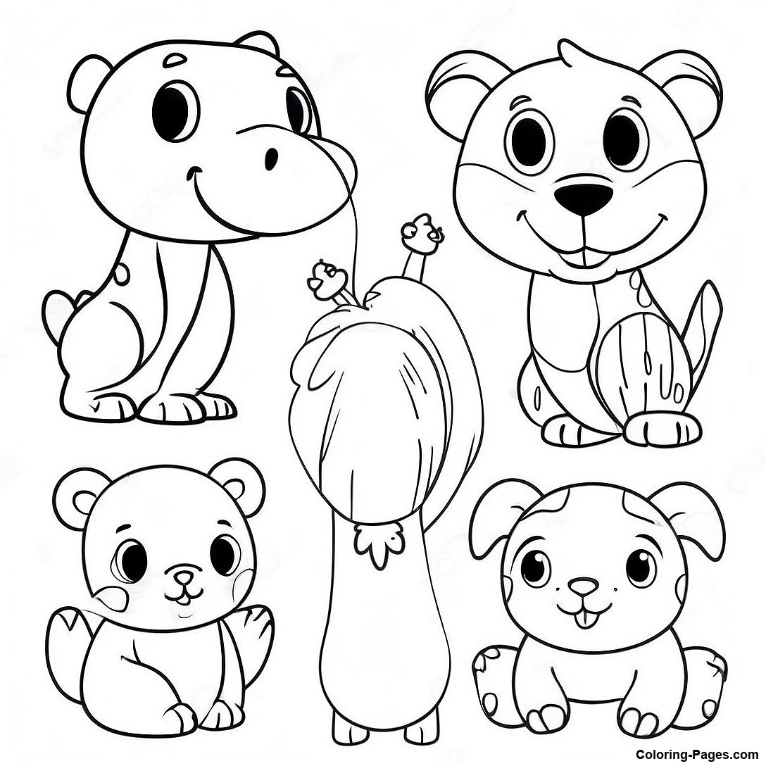 Cvc Animals Coloring Page | Coloring-Pages.com