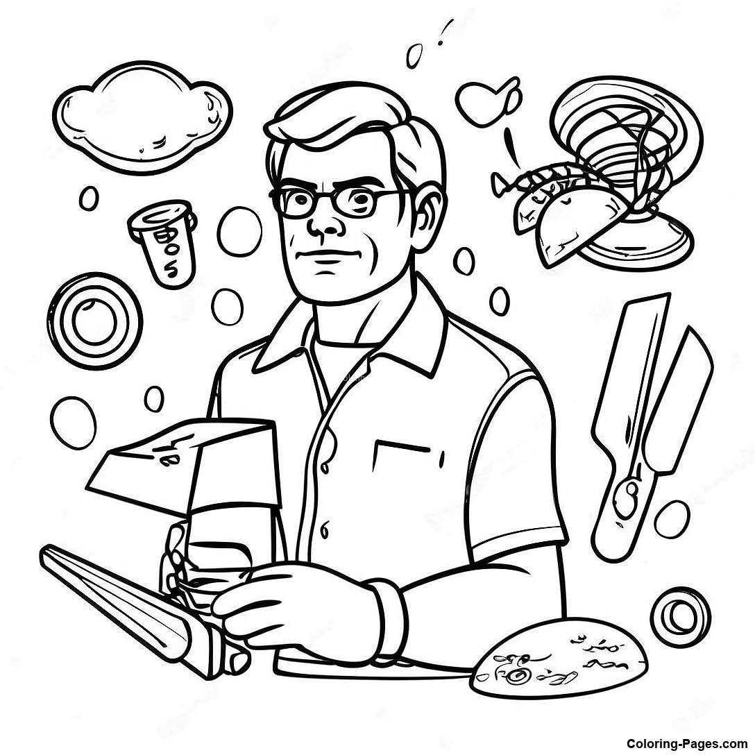 Dexter's Invention Coloring Page | Coloring-Pages.com