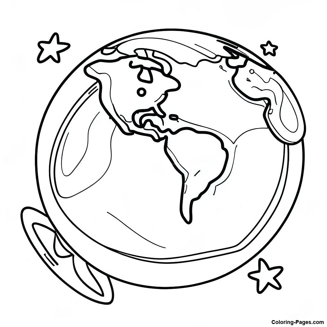 Earth To Luna Coloring Page | Coloring-Pages.com