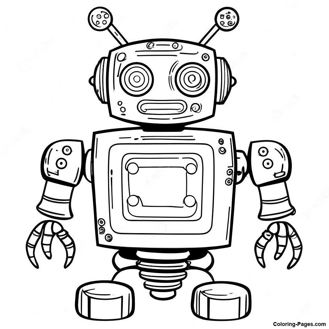 Exciting Robotics Coloring Page | Coloring-Pages.com