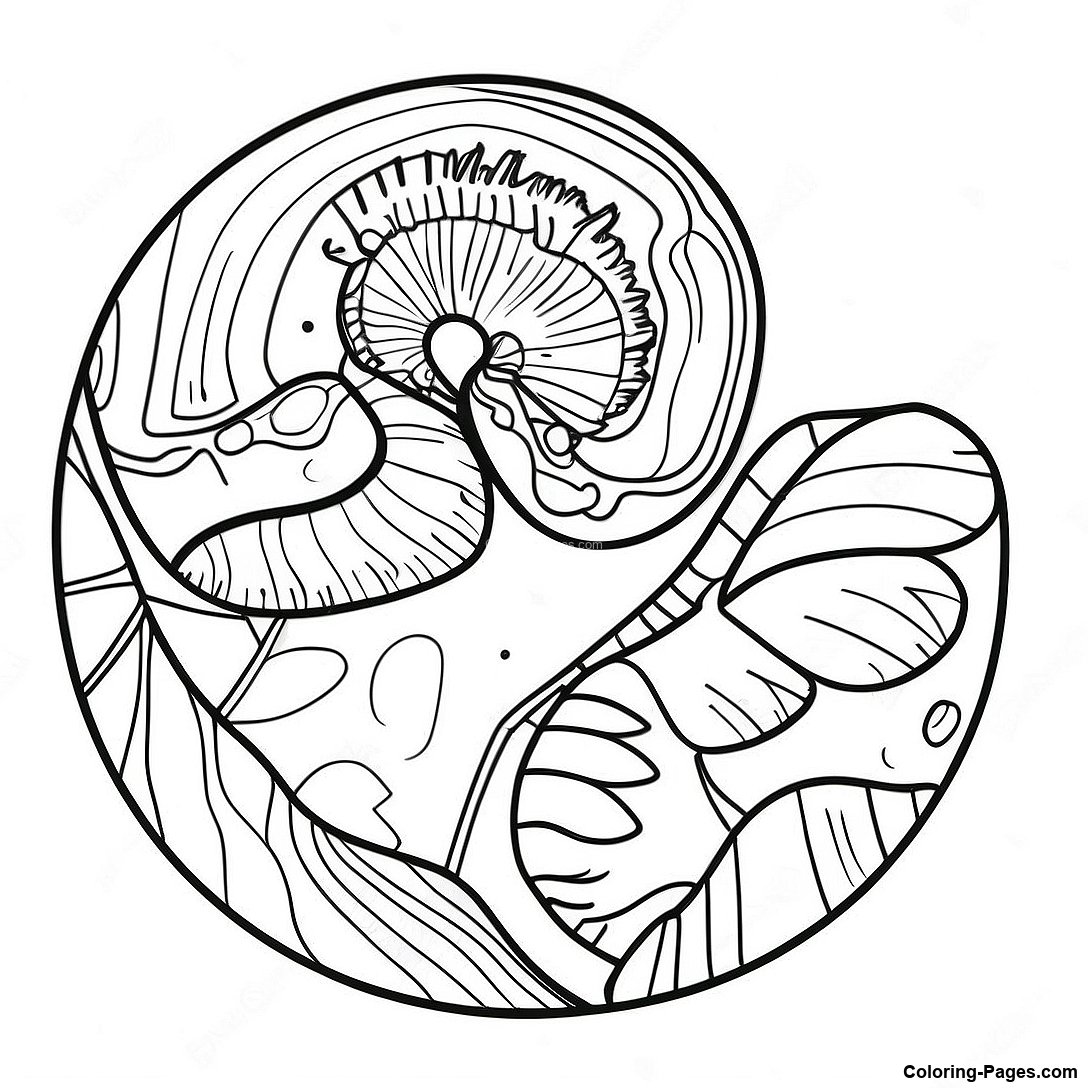 Fossil Coloring Page | Coloring-Pages.com