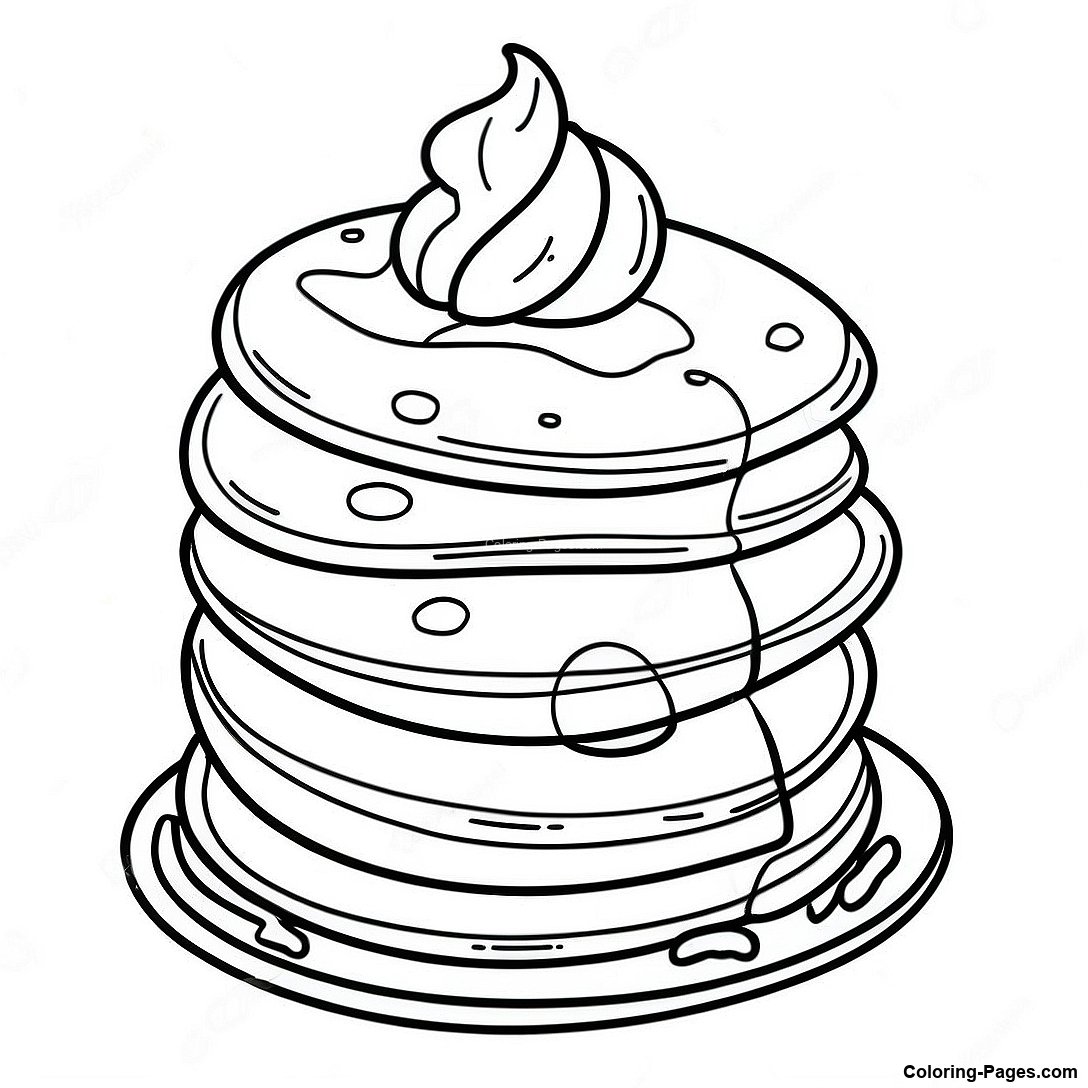 Fun Ihop Pancakes Coloring Page | Coloring-Pages.com