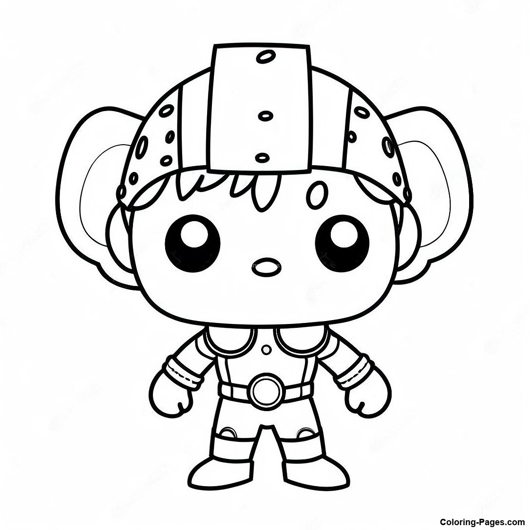 Funko Pop Coloring Page | Coloring-Pages.com
