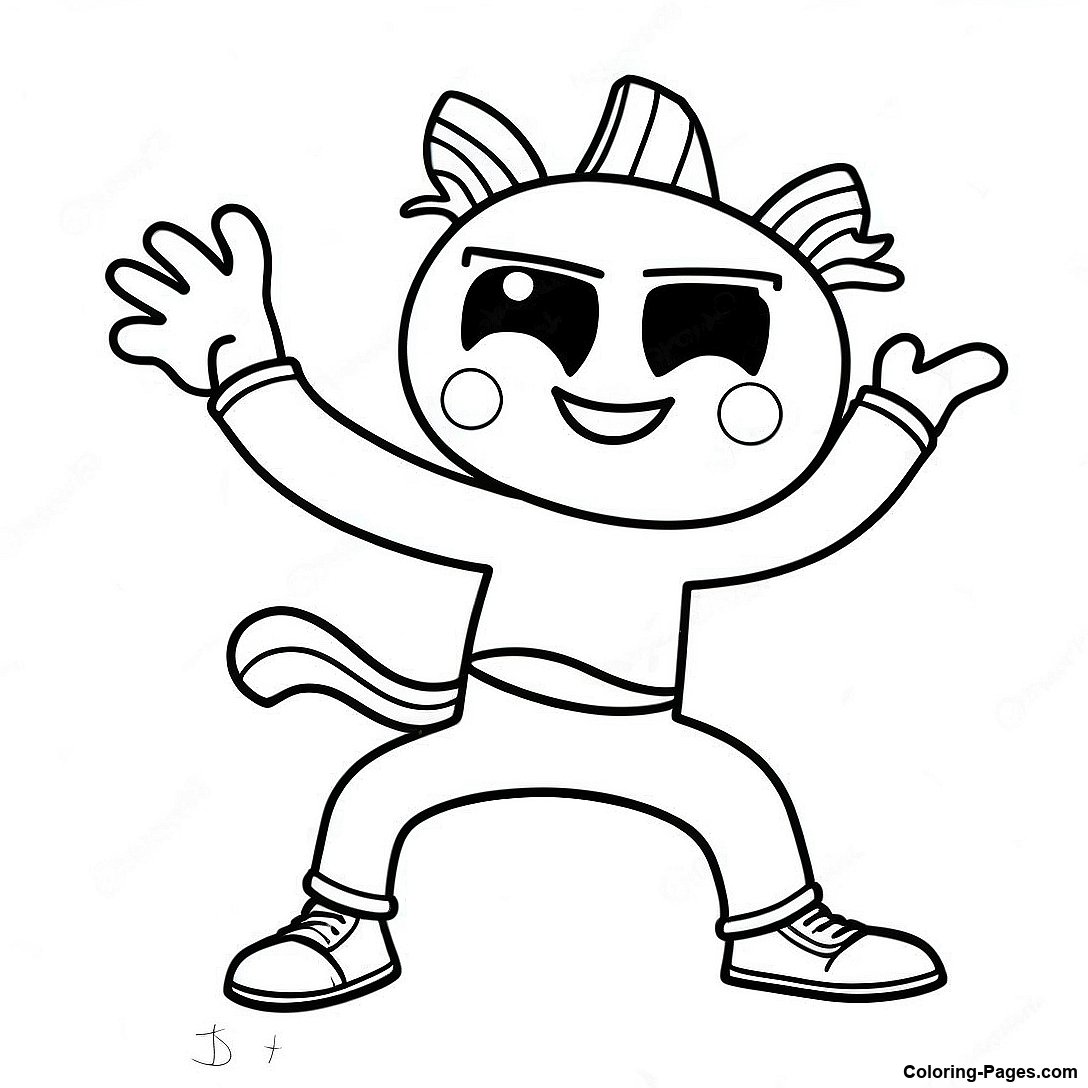 Gonoodle Silly Moves Coloring Page | Coloring-Pages.com