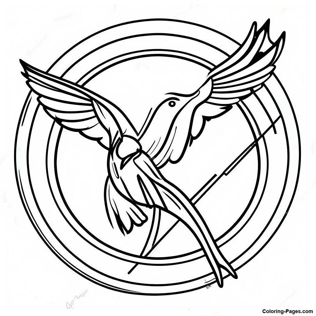 Hunger Games Logo Coloring Page | Coloring-Pages.com