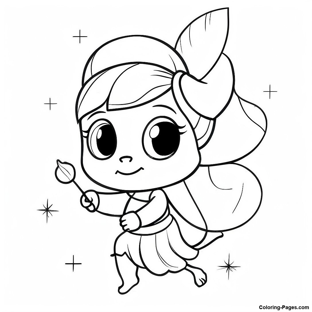Izzy With Magical Pixie Dust Coloring Page | Coloring-Pages.com