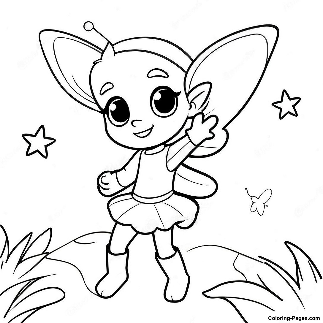 Izzy With Magical Pixie Dust Coloring Page | Coloring-Pages.com