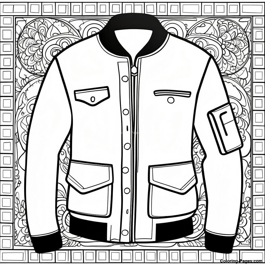 Jacket Coloring Page | Coloring-Pages.com