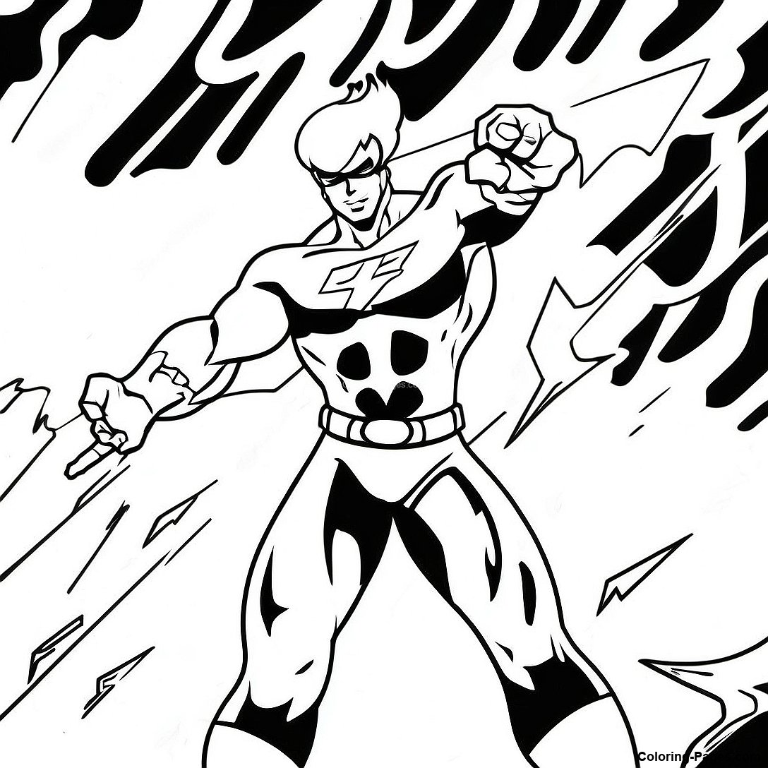 Jackson Storm With Lightning Coloring Page | Coloring-Pages.com