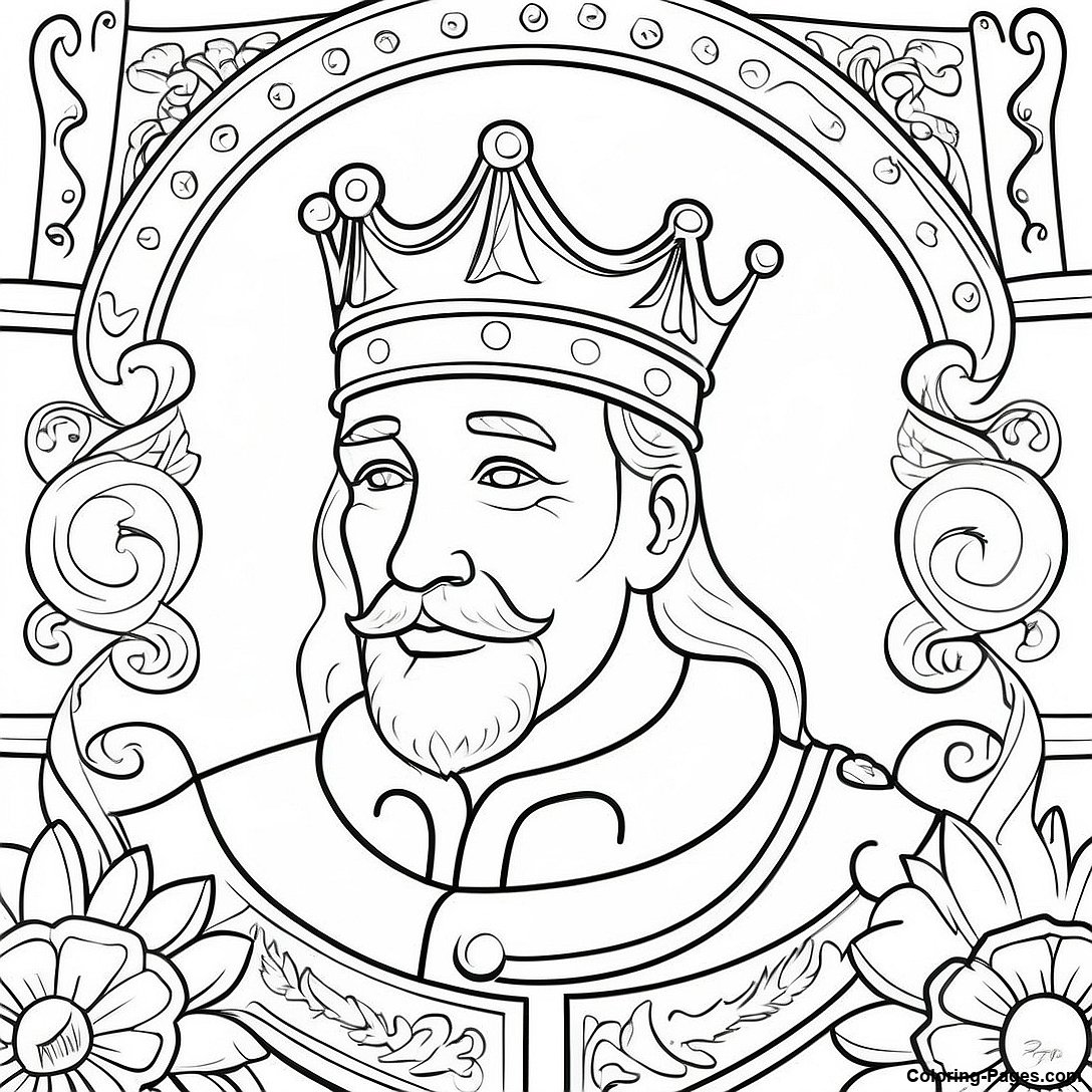 King Coloring Page | Coloring-Pages.com