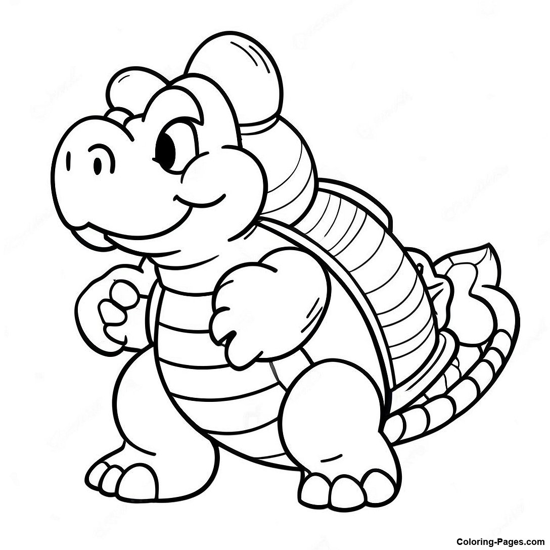 Koopa Coloring Page | Coloring-Pages.com