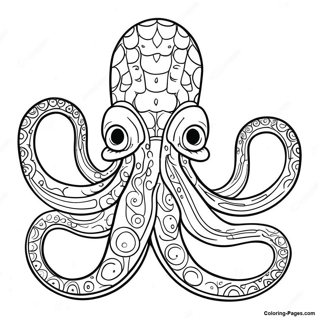 Kraken Coloring Page | Coloring-Pages.com