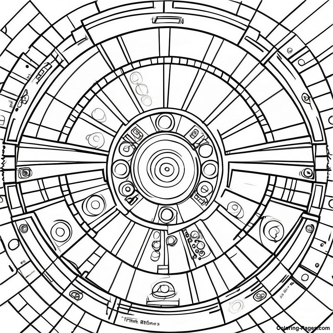 Star Wars Millennium Falcon Coloring Pages Sketch Coloring Page