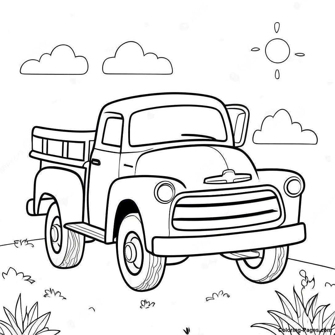 Little Blue Truck Coloring Page | Coloring-Pages.com