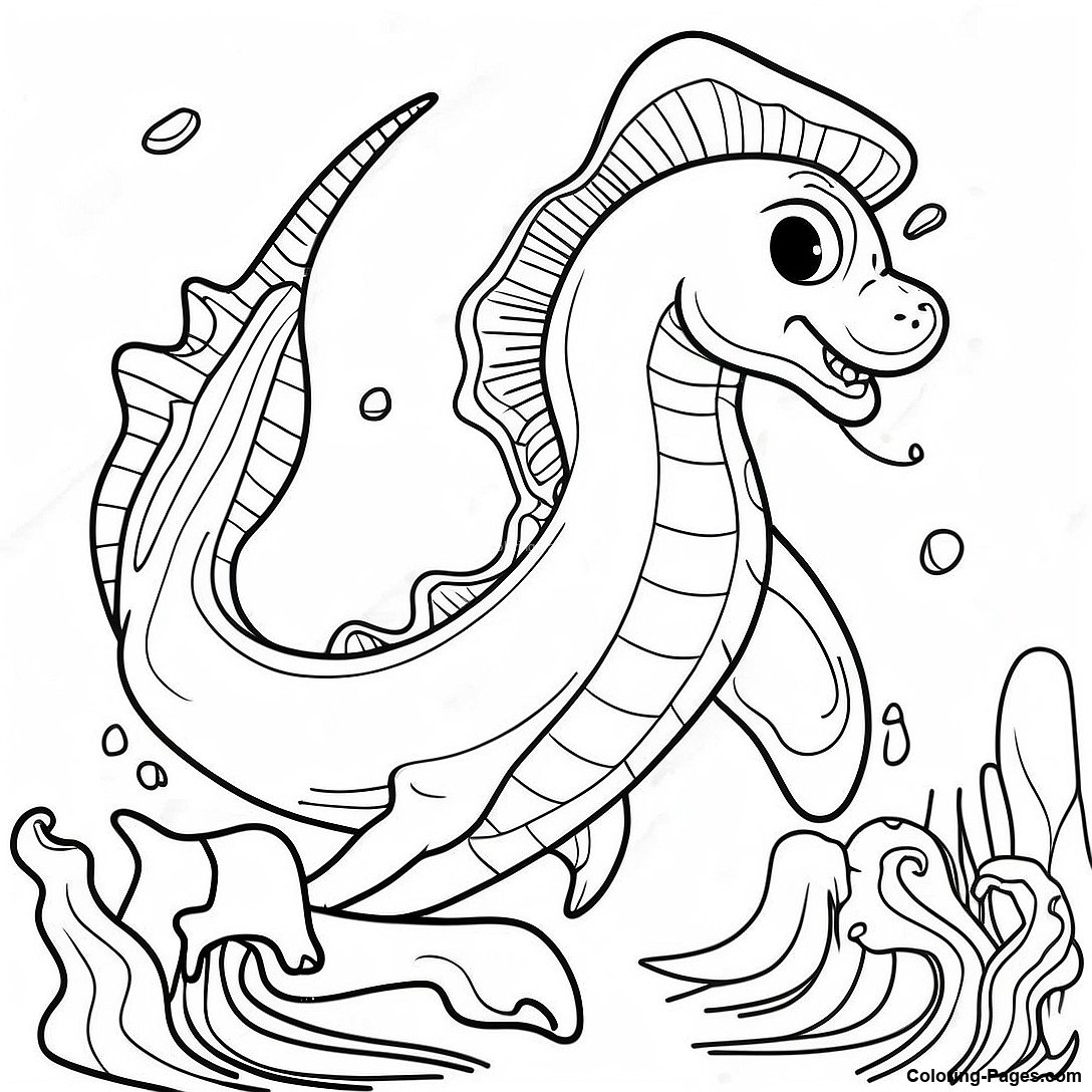 Majestic Sea Beast Coloring Page | Coloring-Pages.com