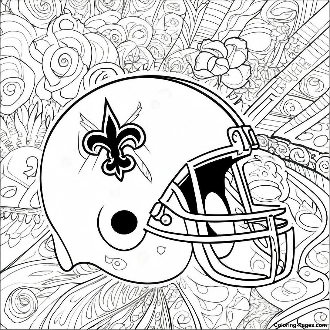 New Orleans Saints Coloring Page | Coloring-Pages.com