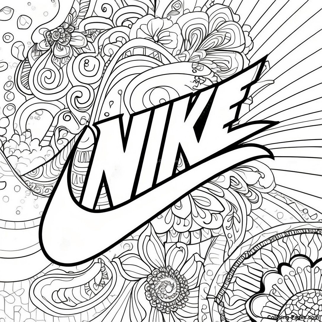 Nike Logo Coloring Page | Coloring-Pages.com