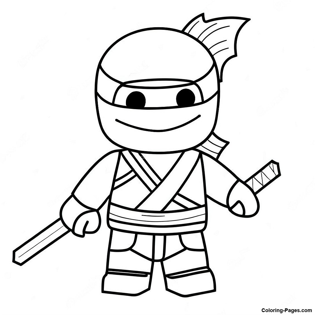 Ninja Roblox Coloring Page | Coloring-Pages.com