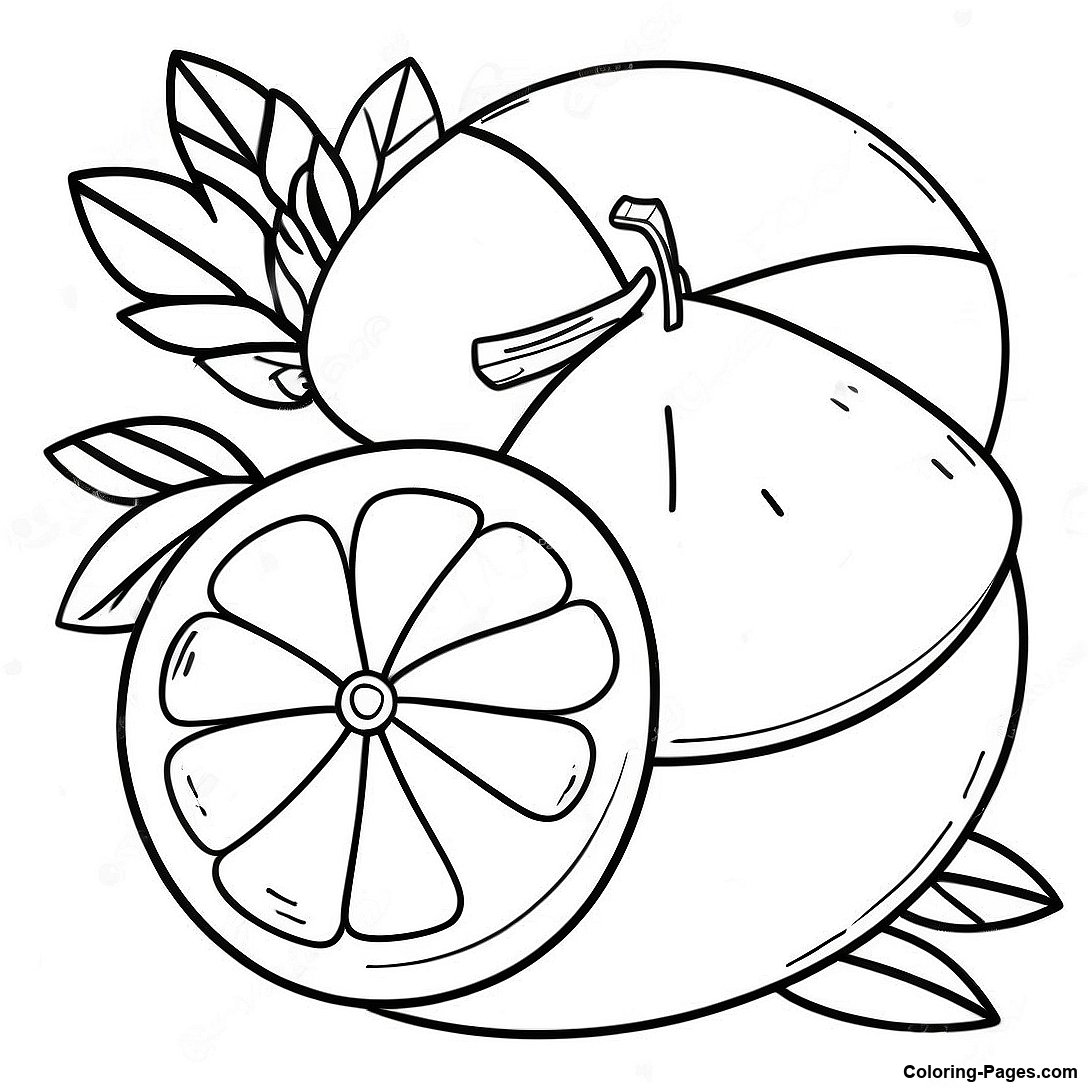 Orange Coloring Page | Coloring-Pages.com