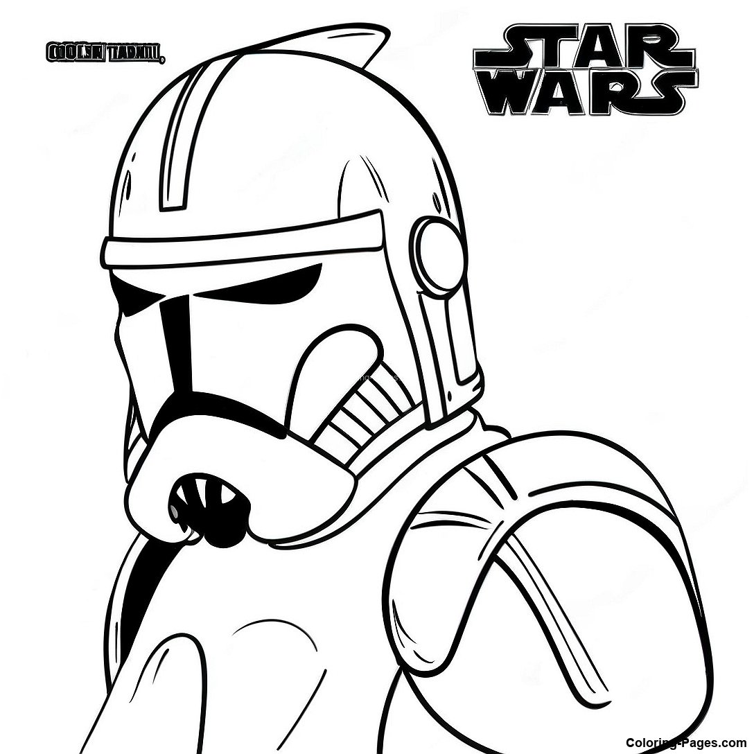 Phase 2 Clone Trooper Coloring Page | Coloring-Pages.com