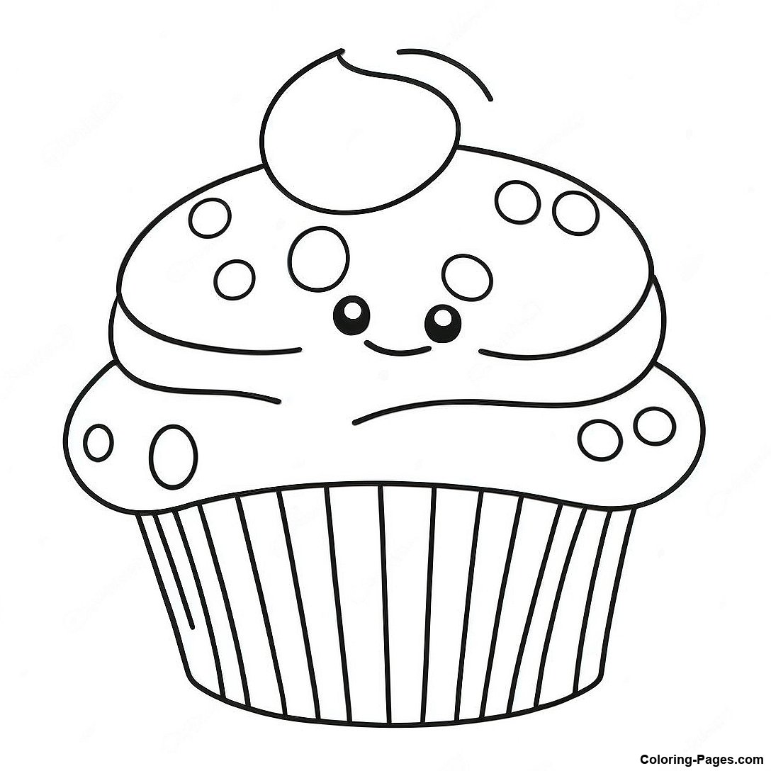 Playful Bluey Muffin Coloring Page | Coloring-Pages.com