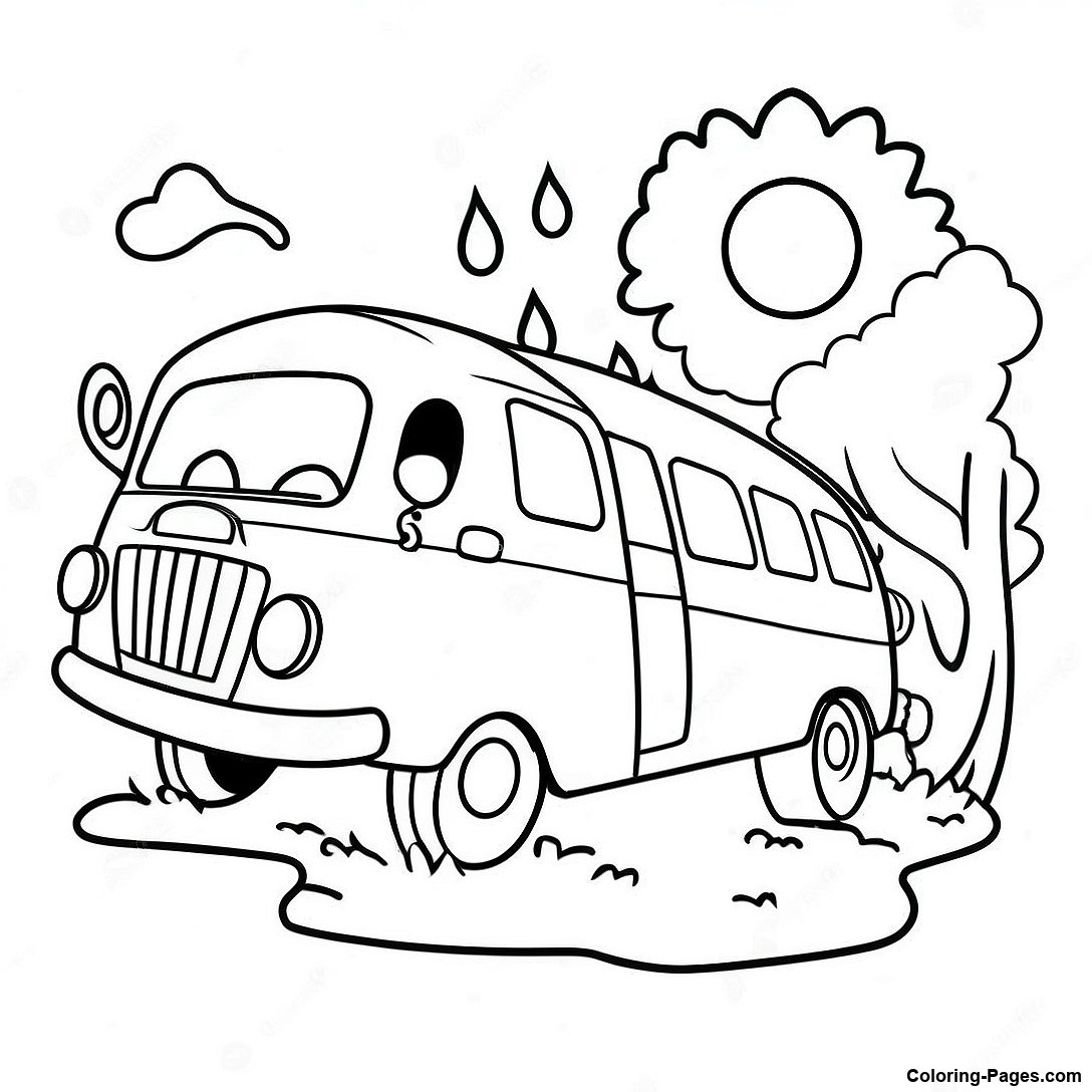 Preschool Pink Coloring Page | Coloring-Pages.com