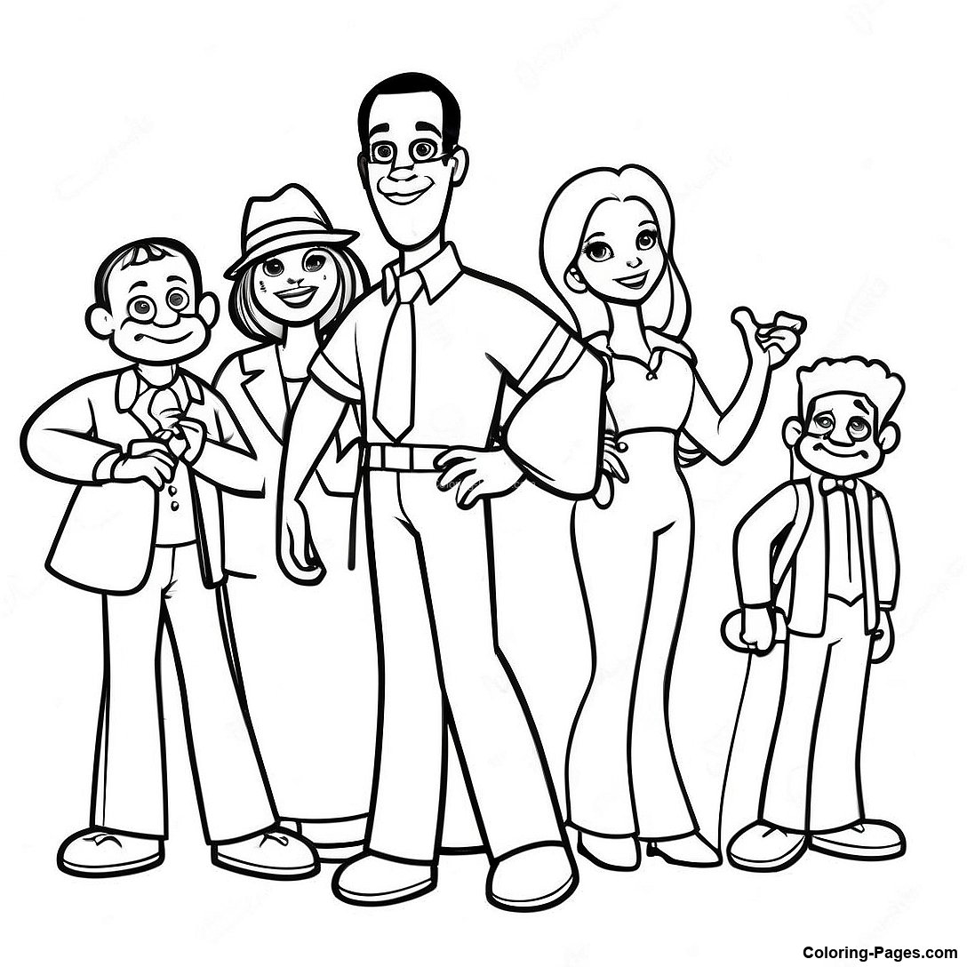 Proud Family Fun Day Coloring Page | Coloring-Pages.com