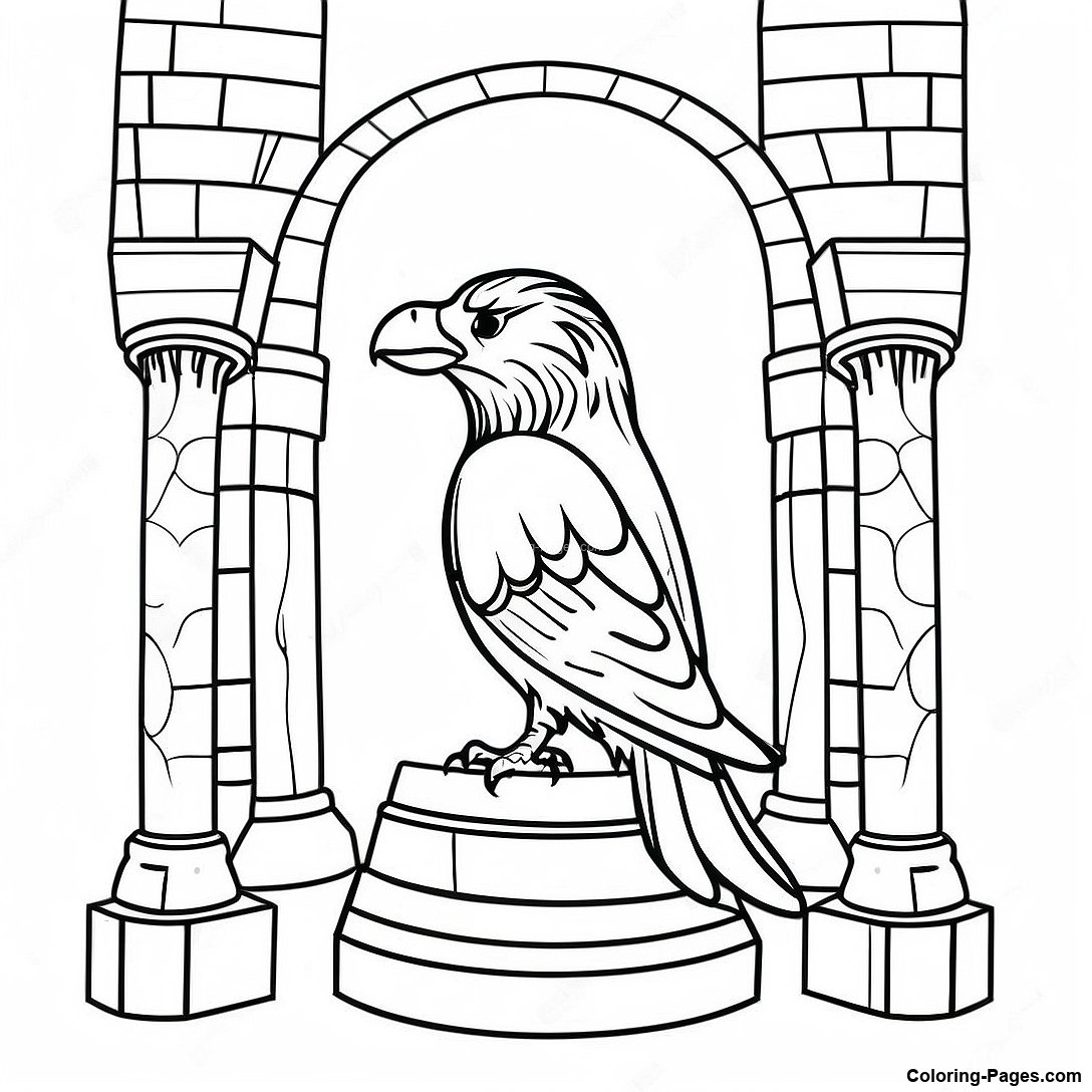 Ravenclaw Tower Coloring Page | Coloring-Pages.com