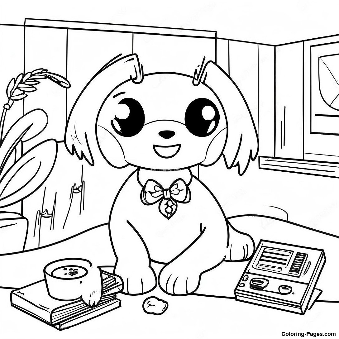Retro Y2k Aesthetic Coloring Page | Coloring-Pages.com