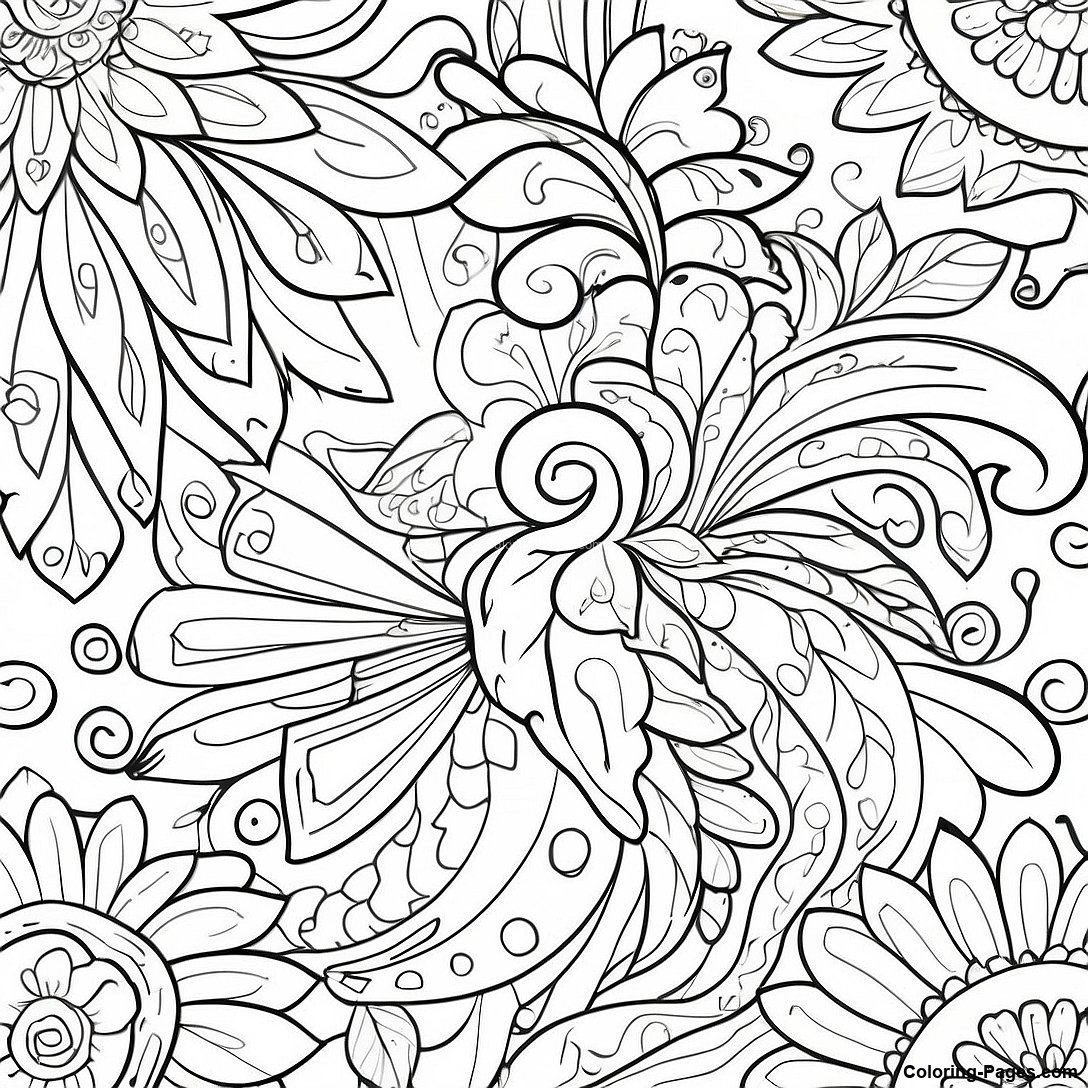 Rich Velvet Colors Coloring Page | Coloring-Pages.com