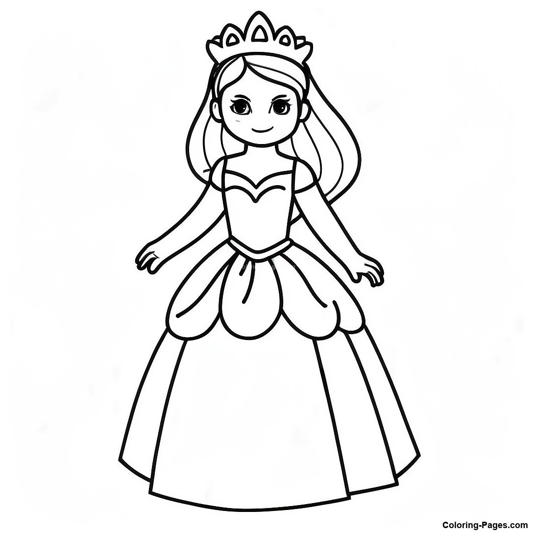 Roblox Princess Adventure Coloring Page | Coloring-Pages.com