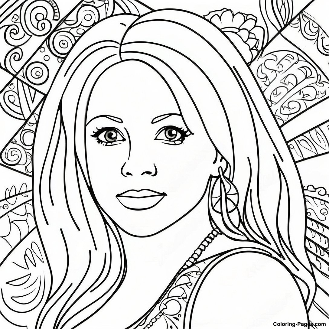 Shakira Coloring Page | Coloring-Pages.com