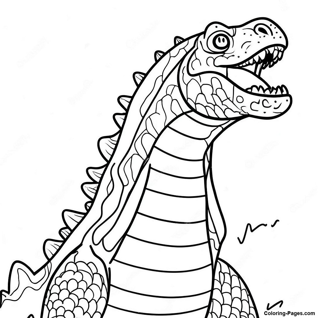 Shin Godzilla Roaring Coloring Page | Coloring-Pages.com