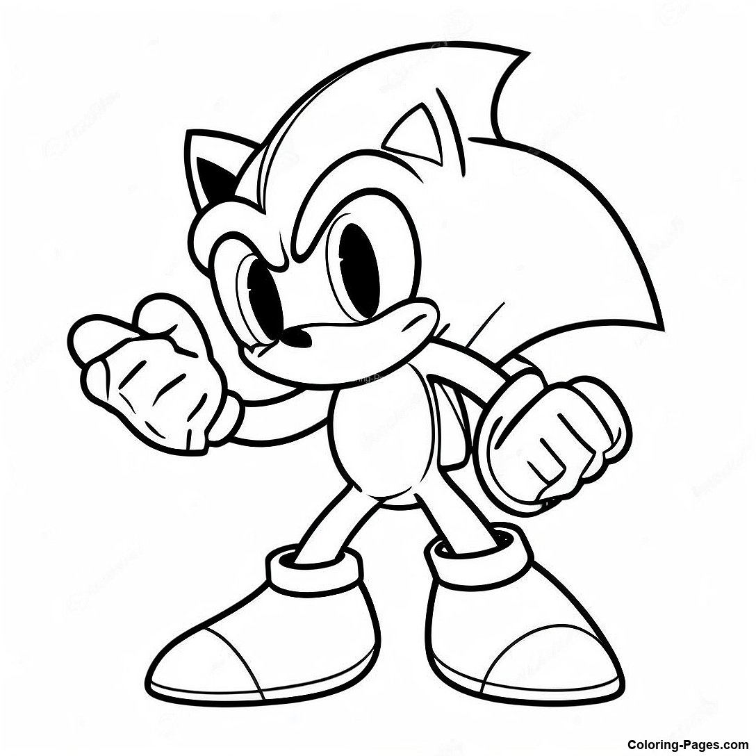 Silver Sonic Coloring Page | Coloring-Pages.com