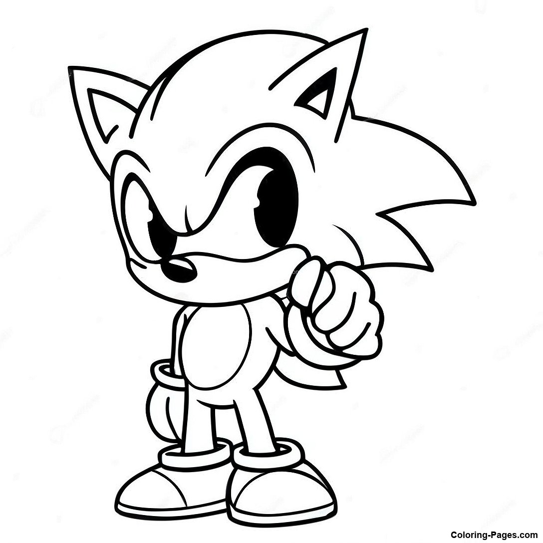 Silver Sonic Coloring Page | Coloring-Pages.com